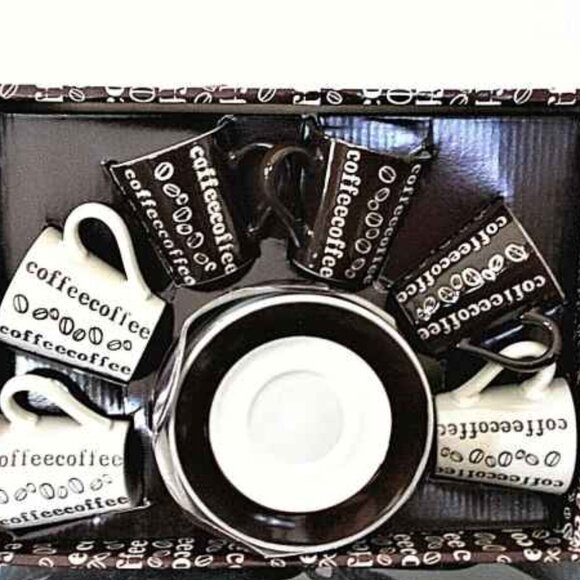 Home Essentials | Dining | Nwt Home Essentials And Beyond Coffee Set 6 ...